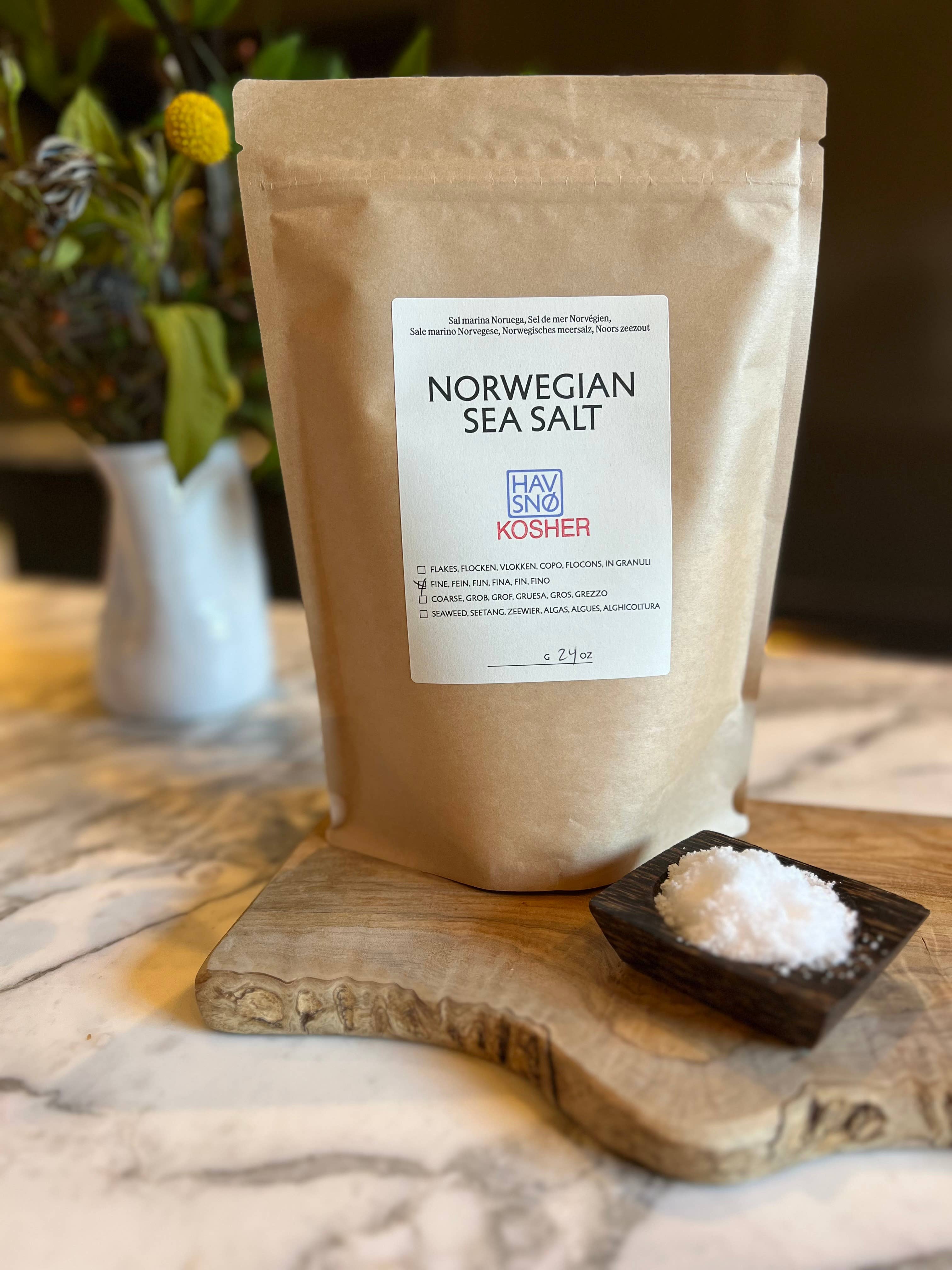 Havsnø Fine Kosher Norwegian Sea Salt 24 oz. – Holly and Olive